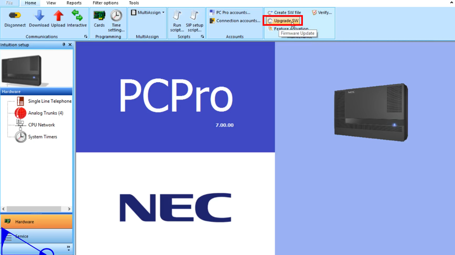 วิธีการนำโทรศัพท์ Digital NEC SL2100 มาใช้งานกับตู้สาขา NEC SL1000 ...