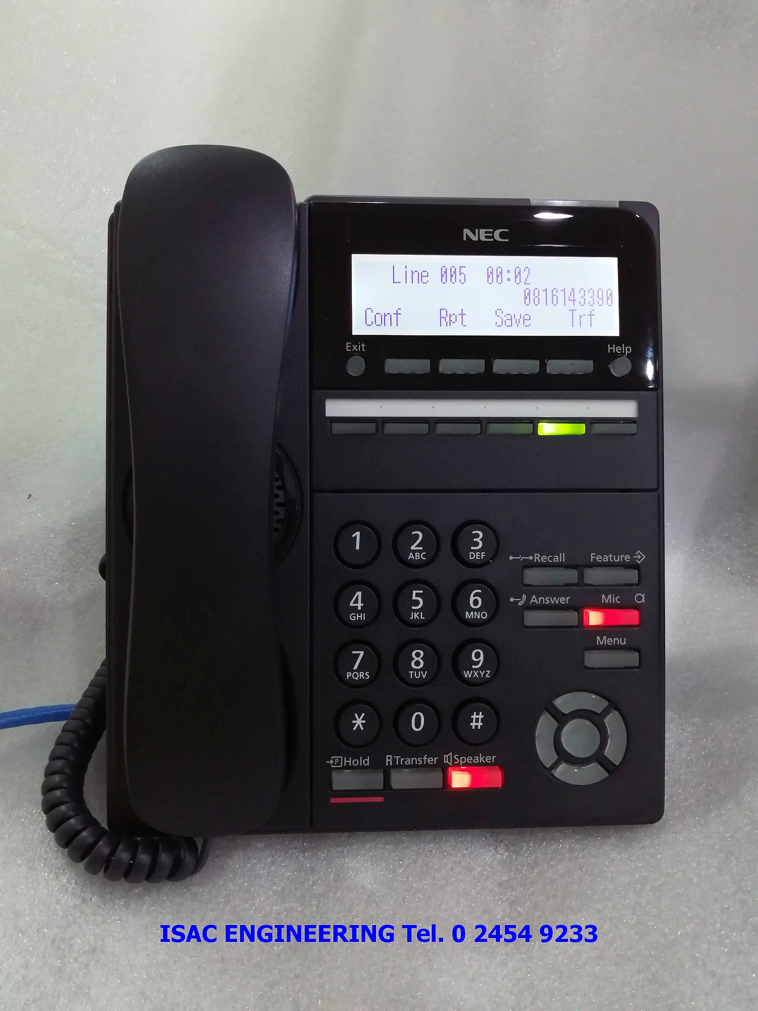 IP Phone Review NEC ITK-6D-1(BK)TEL DT920 series | NEC SL1000 and SL2100